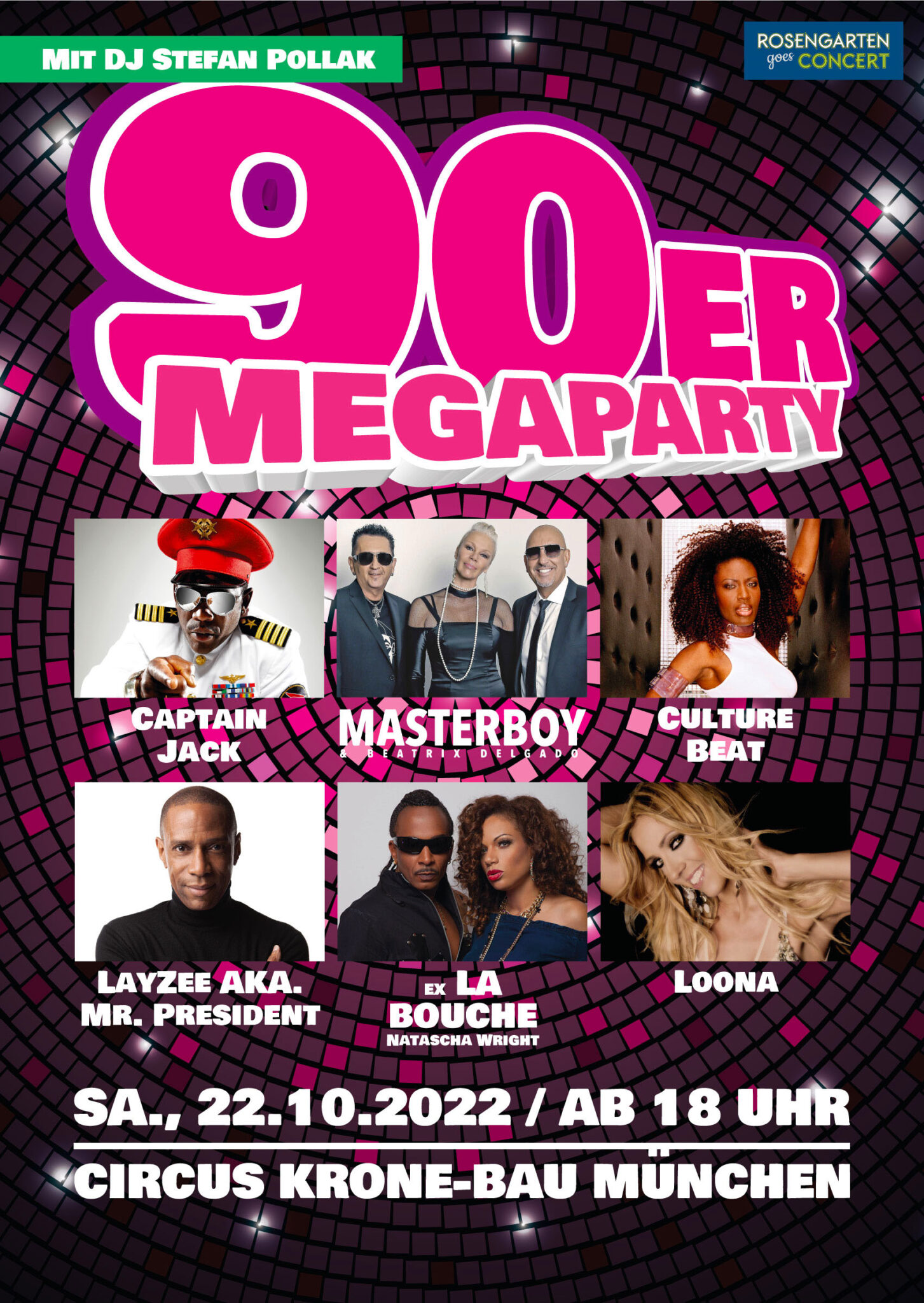 Mr. President, Loona, Captain Jack etc.: 90er Megaparty im Circus Crone ...